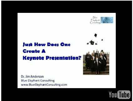 Video: Just How Does One Create A Keynote Presentation? – Blue Elephant ...